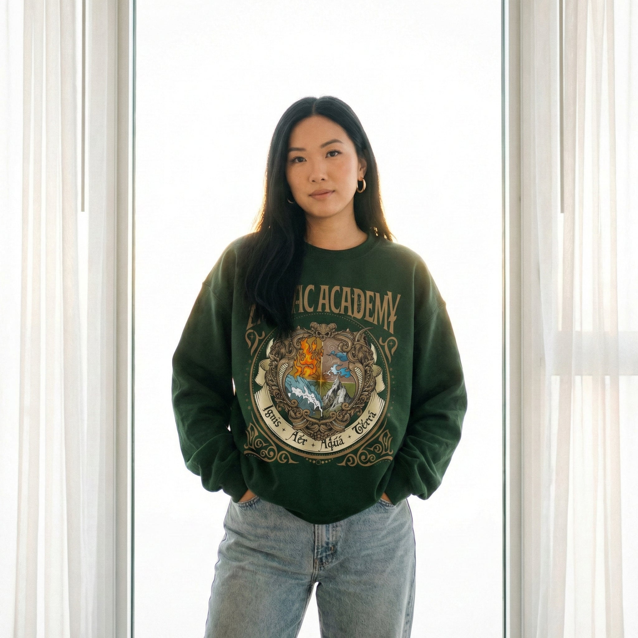 Zodiac Academy Elements Crest Sweatshirt – MagicMerchEmporium